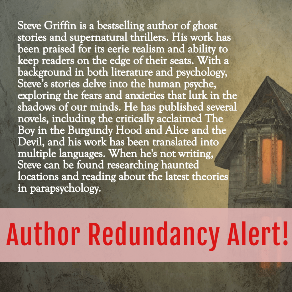 Author redundancy alert! - Steve Griffin
